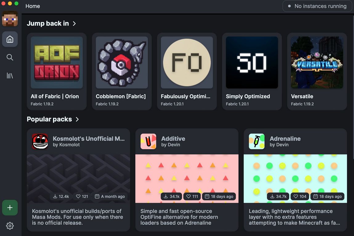 Modrinth Client / Программы / Geroncraft