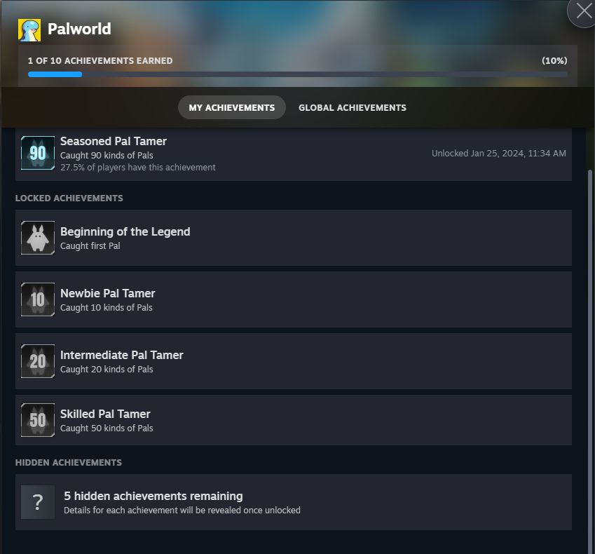 Как очистить достижения STEAM в Palworld / Palworld / Geroncraft